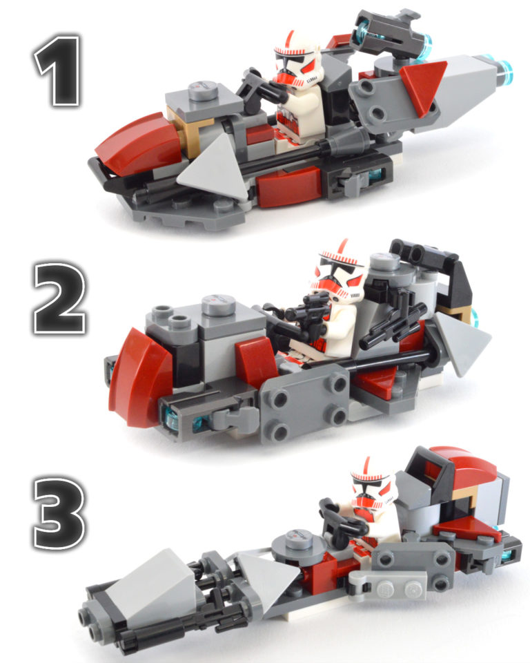 Star Wars: 3 Clone Speeders LEGO 75372 Alternate Builds • Dorian Bricktron