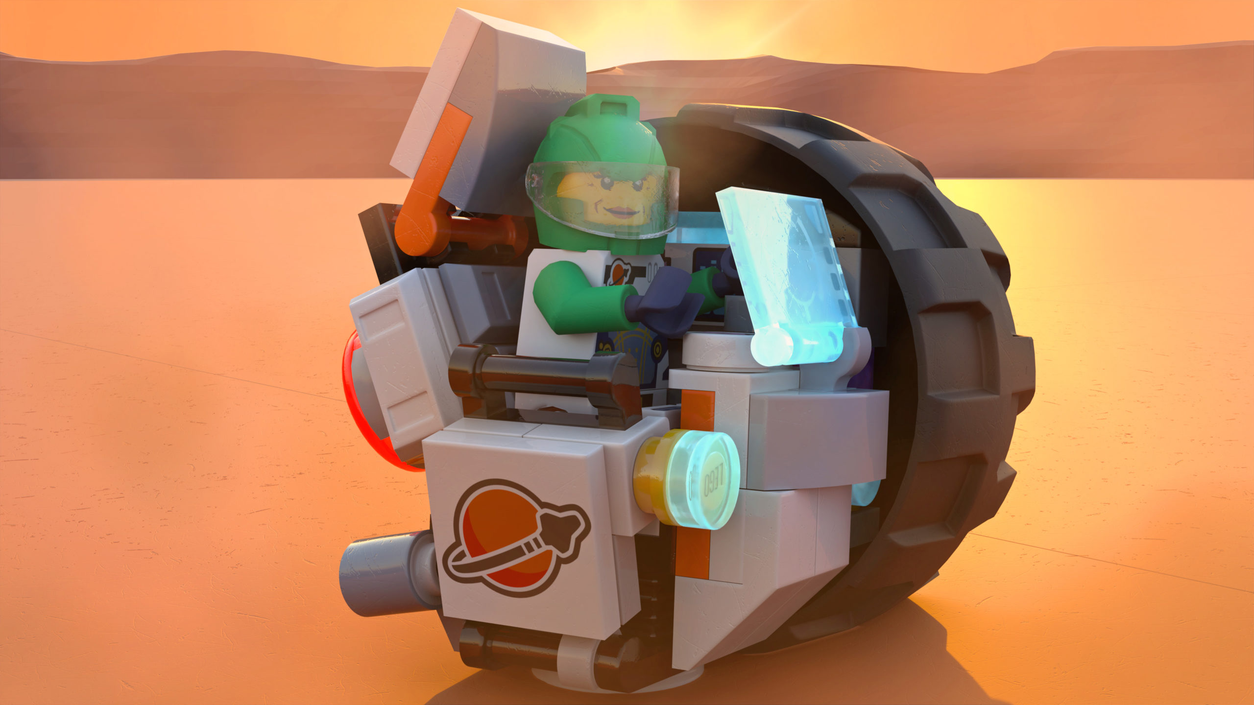 LEGO MOC Space Construction Monowheel by dorianbricktron | Rebrickable ...